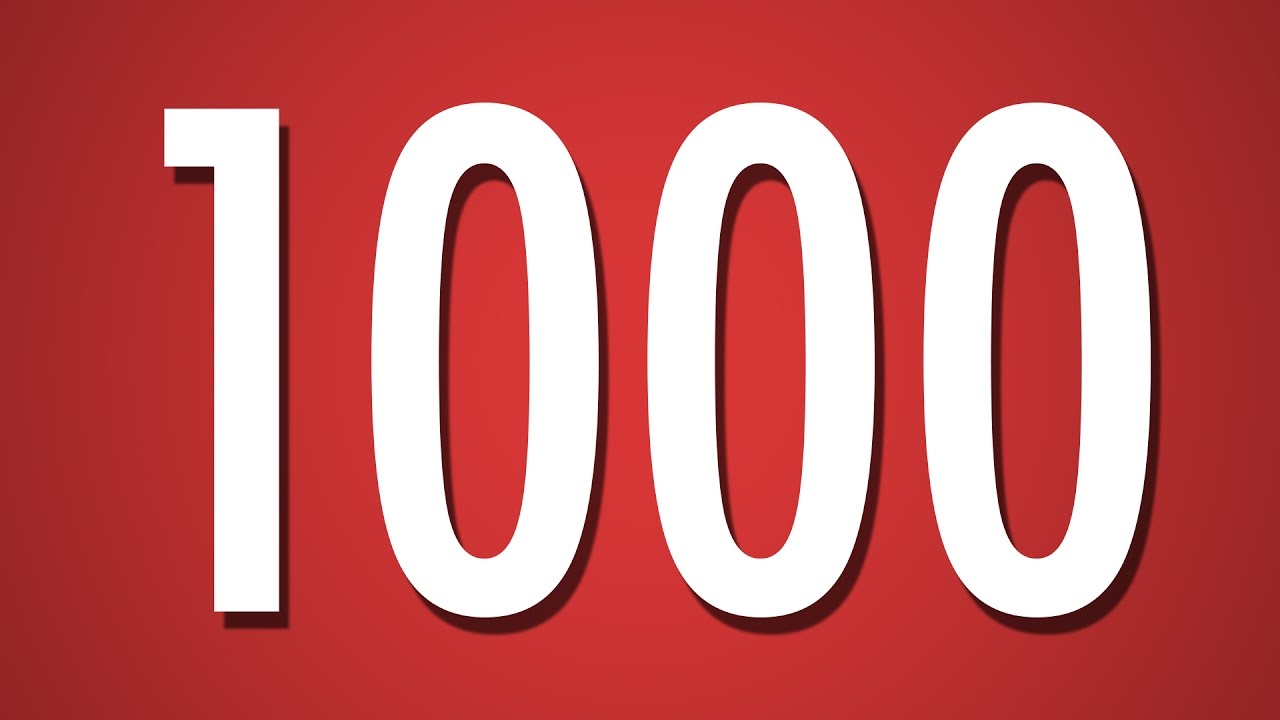 1000 Second Countdown Timer - Red Background - YouTube