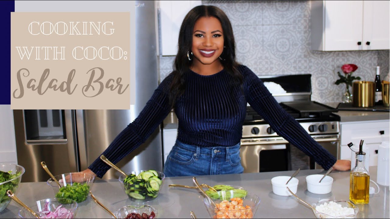 Cooking with CoCo: Easy Salad Bar with Homemade Dressings - YouTube