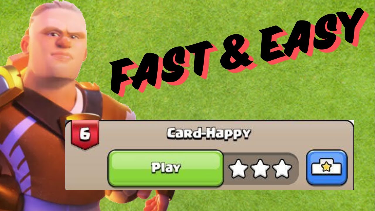 How to easily 3 Star Card-Happy - Haaland Challenge #6 in Clash of ...