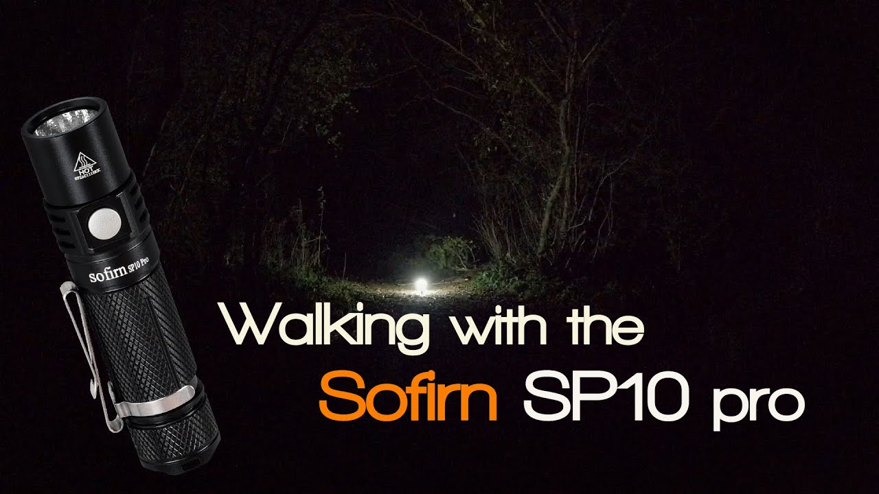 Walking with the Sofirn SP10 pro (Anduril 2 AA/14500 Flashlight) - YouTube