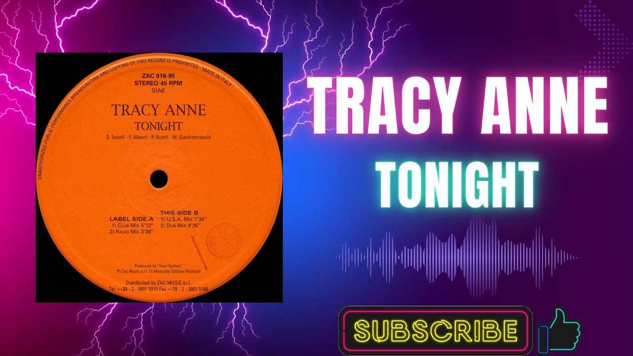 Tracy Anne – Tonight (Club Mix) (A1) (1995) - YouTube