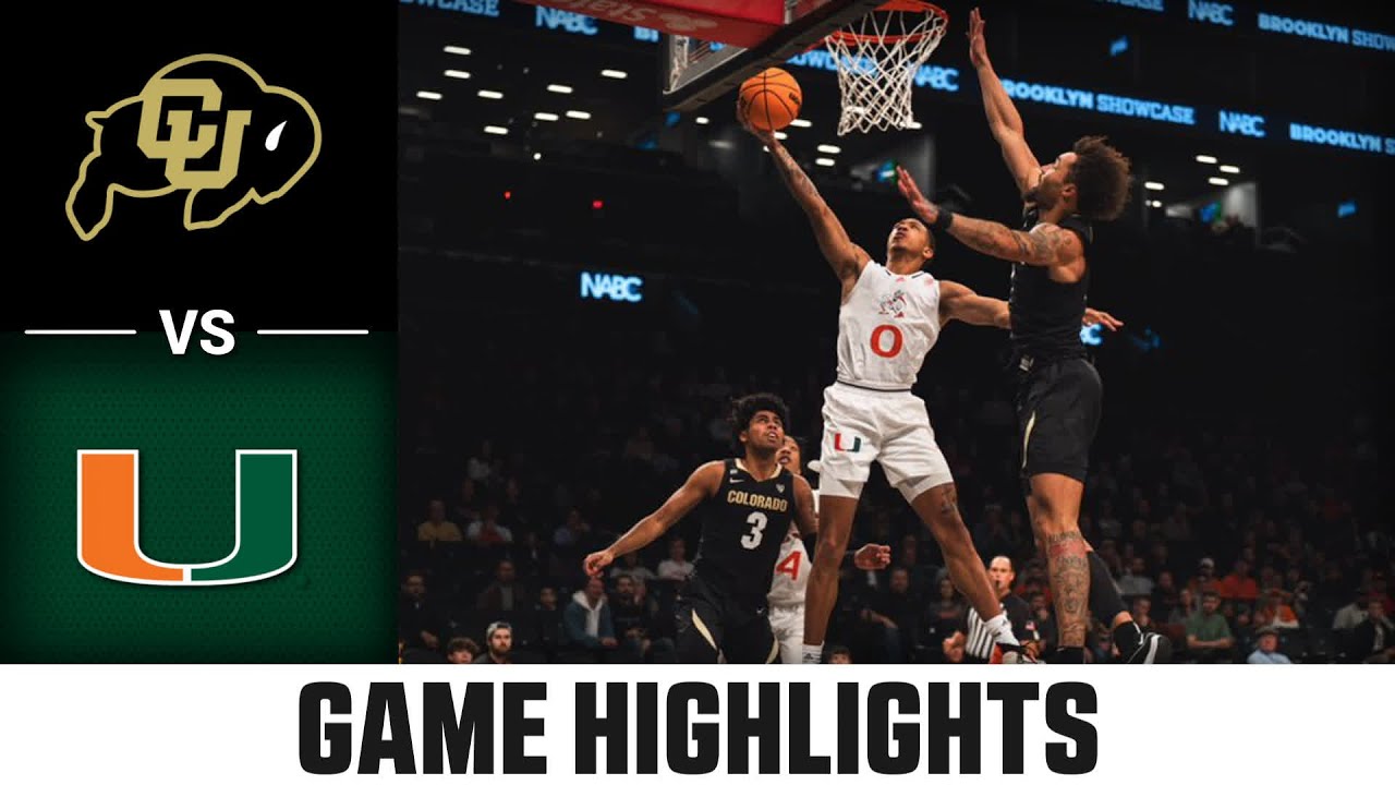 Colorado vs. Miami Game Highlights | 2023-24 Men's Basketball - YouTube