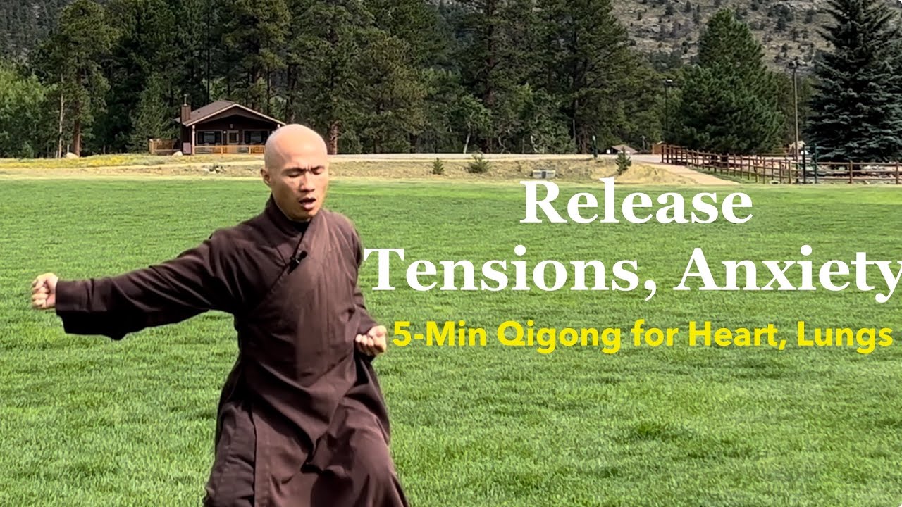 Release TENSIONS and ANXIETY | 5-Minute Qigong for Heart and Lungs ...