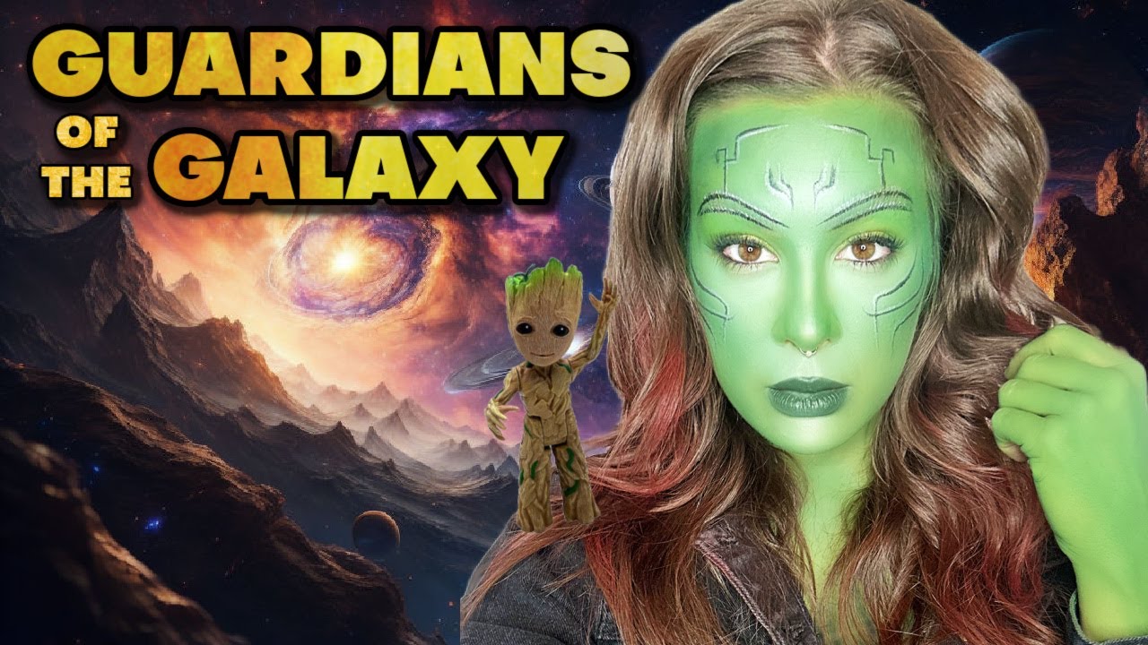 Gamora Makeup Tutorial! *Guardians of the Galaxy Cosplay* - YouTube
