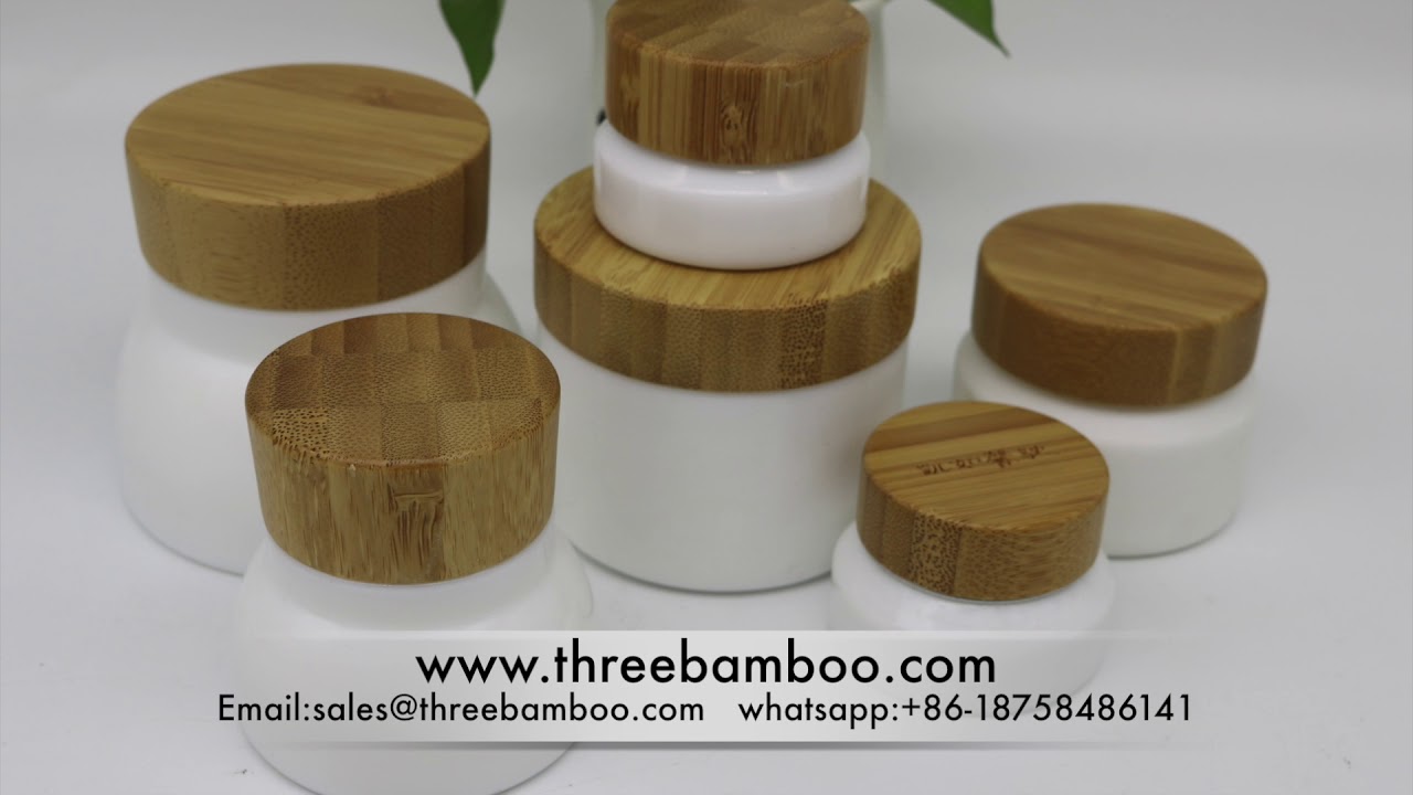 Bamboo cosmetic container/Bamboo cosmetic package - YouTube