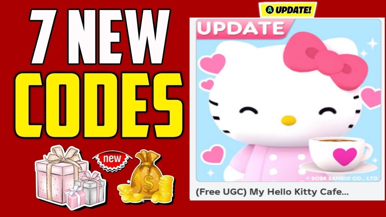 UPDATE NEW! ROBLOX my hello kitty cafe.... CODES 2025!! | BE QUICKLY ...