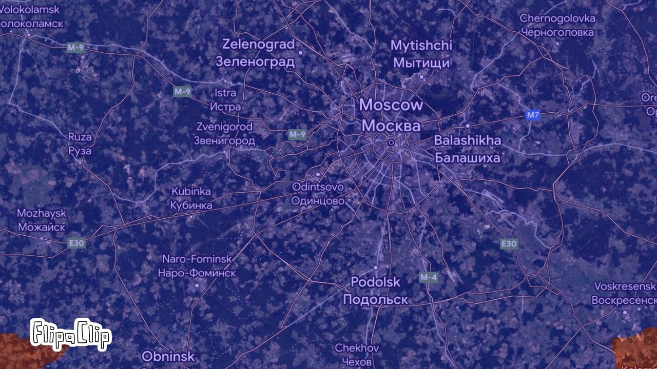 Battle of Moscow in Google Maps - YouTube