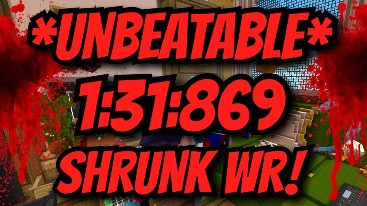 UNBEATABLE NEW MINECRAFT GLIDE SHRUNK WORLD RECORD! - 1:31:869 WR ...