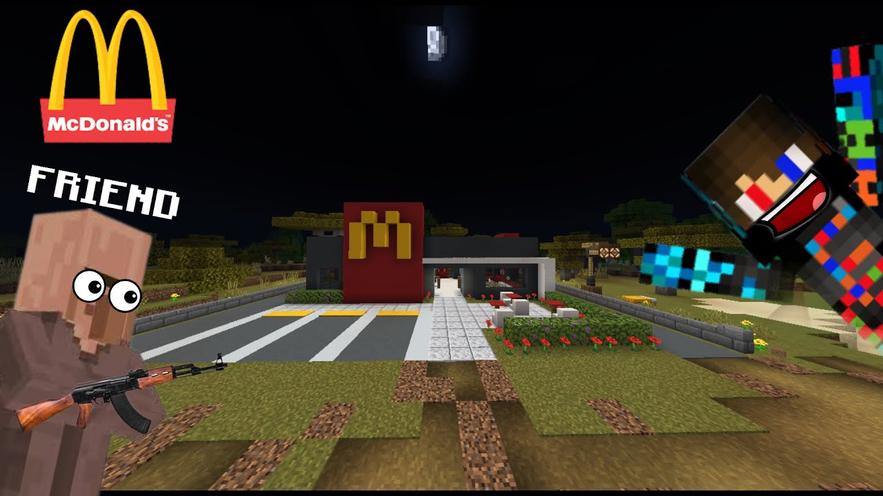 I made Mc Donald's in Minecraft - YouTube