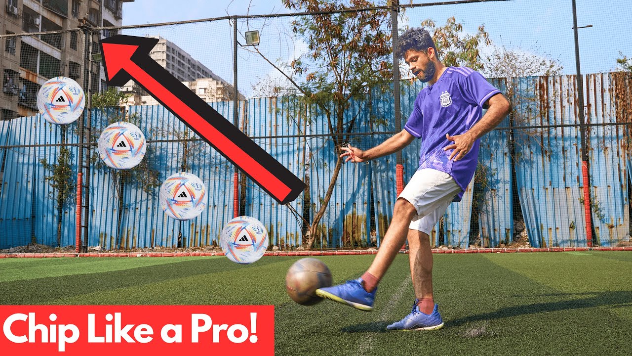 How To Chip a Football Easily for Beginners ? - YouTube