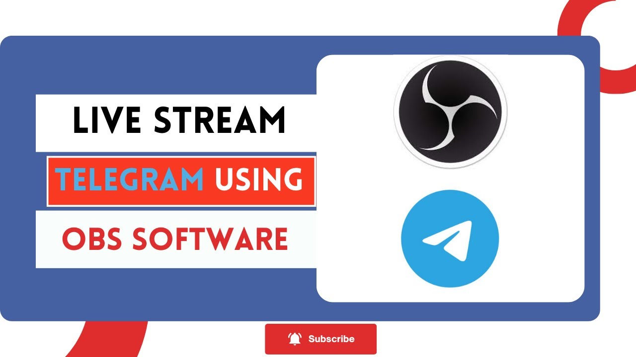How To Live Stream on Telegram Using OBS - YouTube