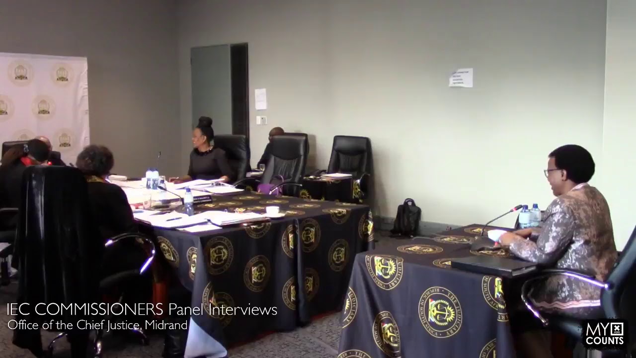 IEC Commissioner Panel Interviews - Live Stream | My Vote Counts ZA ...