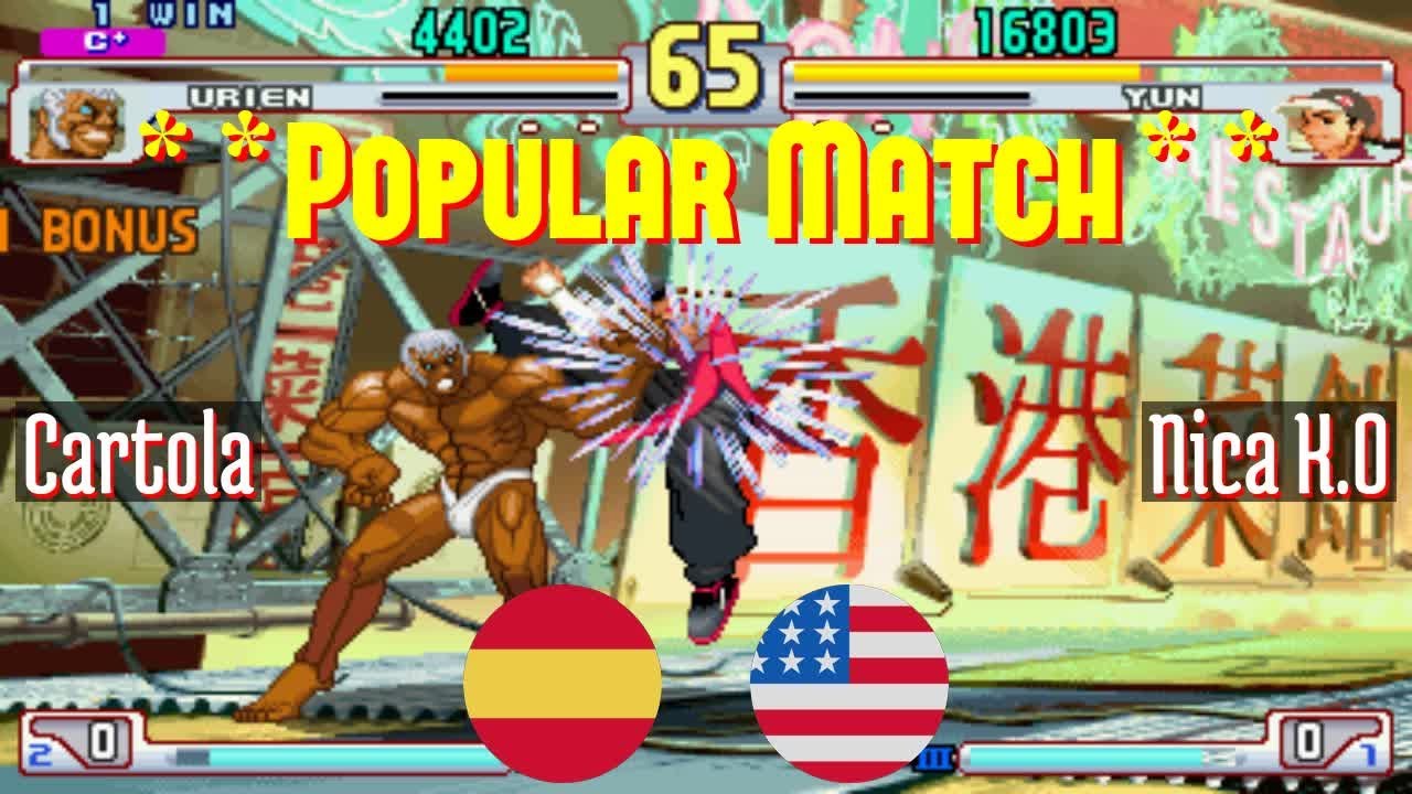 FT10 @sfiii3nr1: Cartola (ES) vs Nica K.O (US) [SF III 3rd Strike sfiii ...