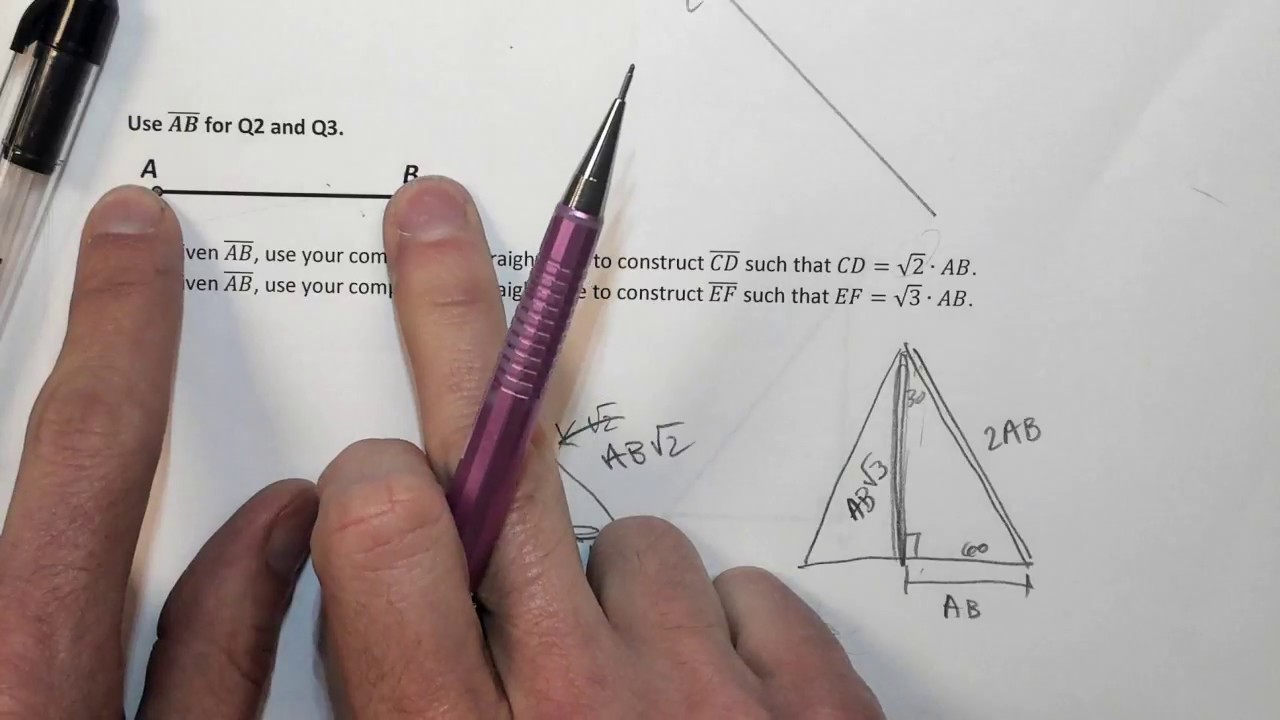 PAP Geometry Constructions Review 3a/3b: Q3 - YouTube