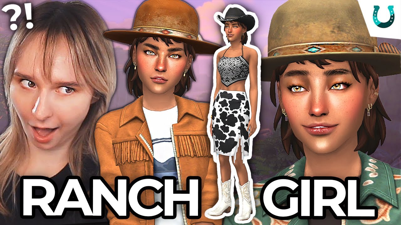 How to make the CUTEST RANCH GIRL in Sims 4 - YouTube