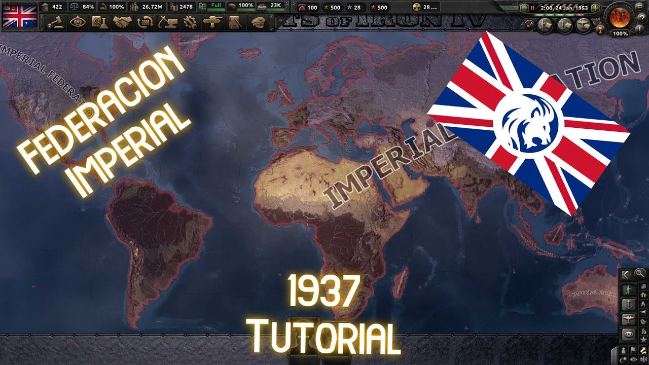 Tutorial Formar Federación Imperial en 1937 HOI4 - YouTube