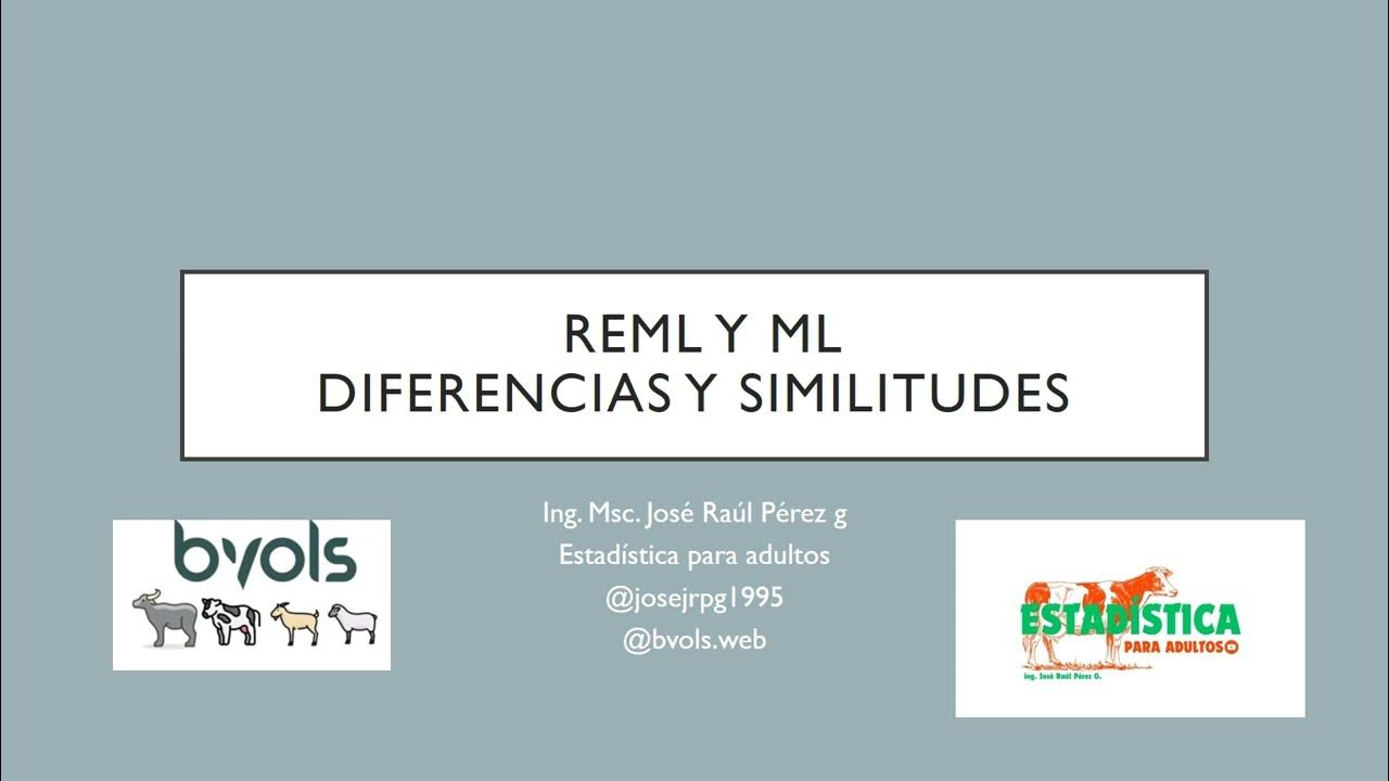 Estimaciones de heredabilidad con REML y ML. Diferencias y similitudes. WOMBAT - REML. - YouTube