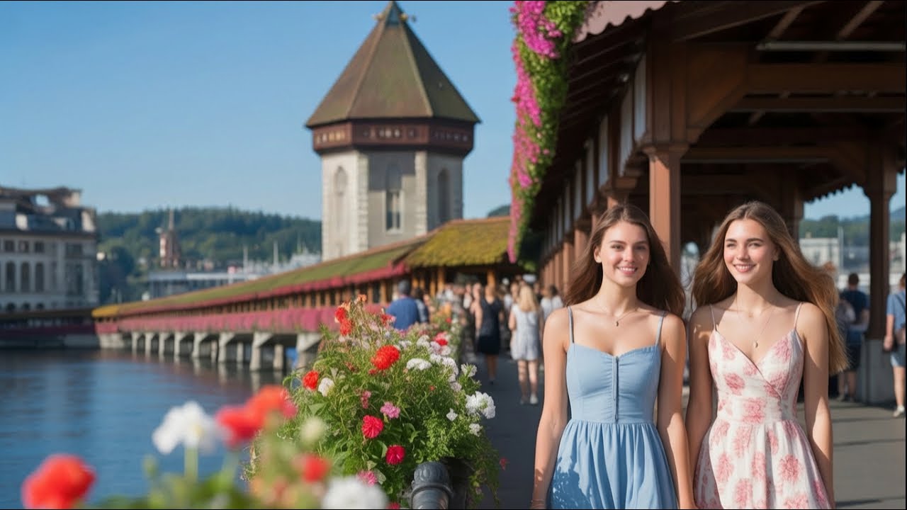 Walk & Explore STUNNING Views of Lucerne [4K] - YouTube