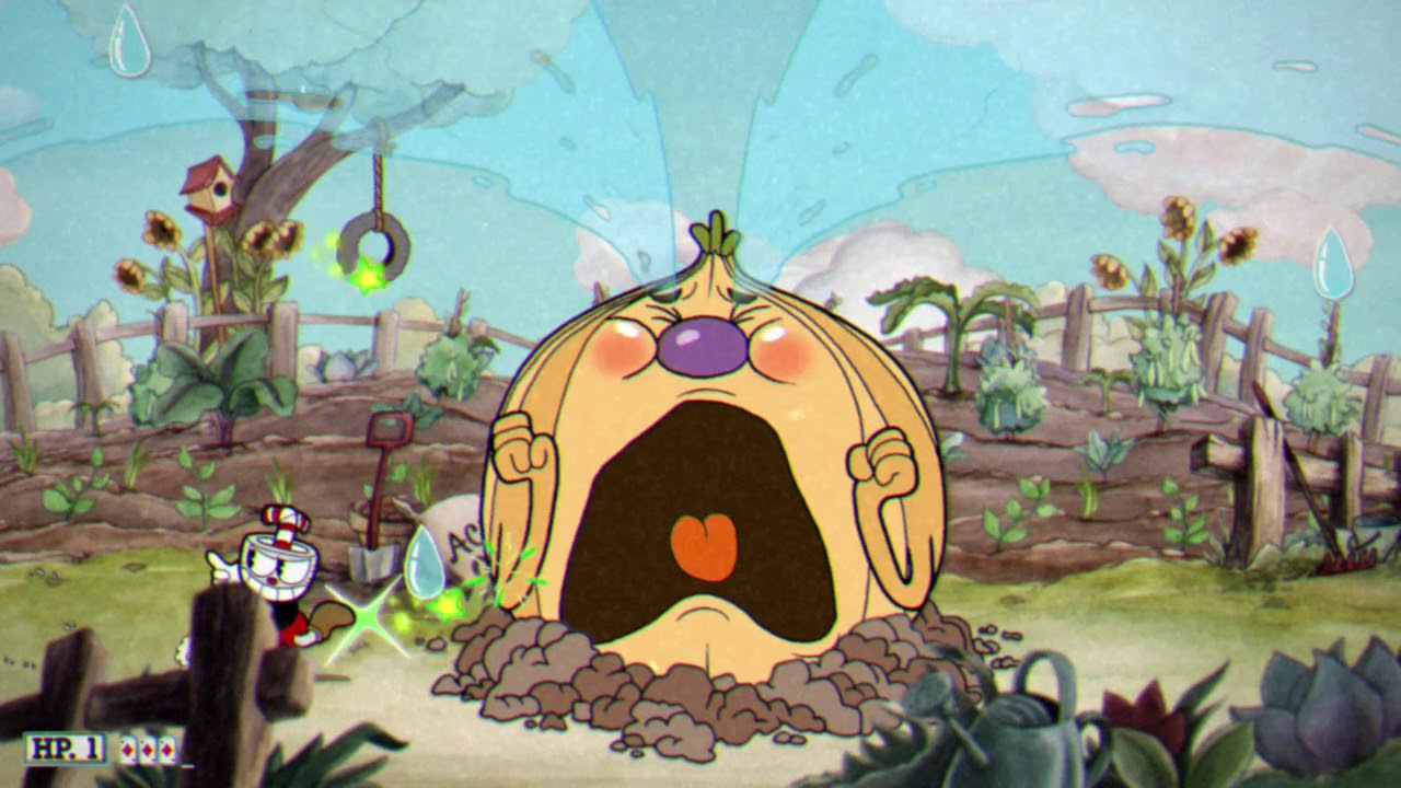 Cuphead - (CRYING ONION THING) Part 1 - YouTube