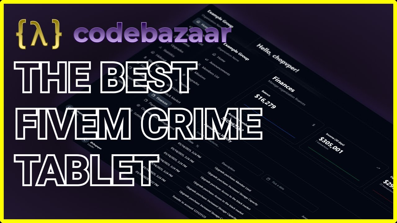 [ESX/QBOX] Advanced Crime Tablet with DUI | codebazaar - YouTube