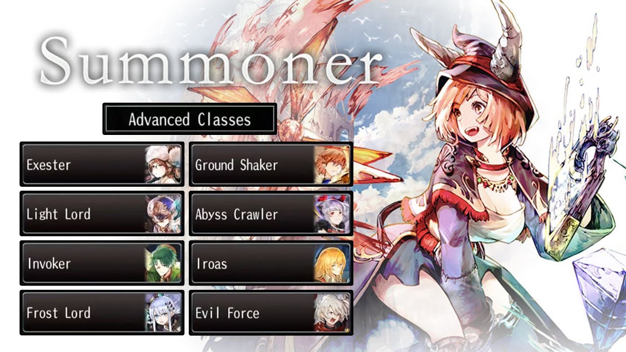 Advanced Classes of Summoner + EX Skills - Avabel Online - YouTube