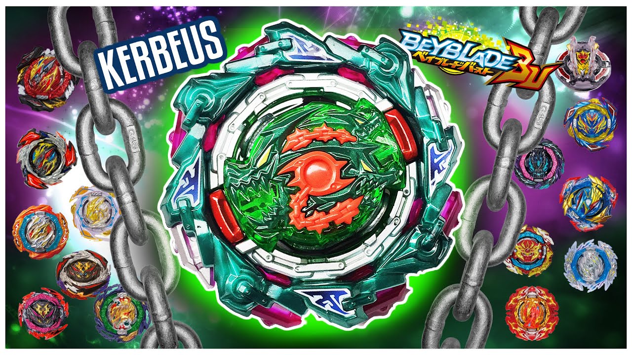 CHAIN COUNTER! Chain Kerbeus VS Beyblade Burst Dynamite Battle Marathon ...