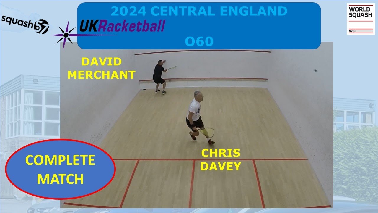 CentralEng 2024 O60 - DAVID MERCHANT v CHRIS DAVEY (Squash57) - YouTube