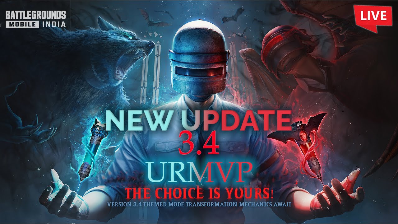 BGMI Live !! || BGMI NEW UPDATE 3.4 RELEASE || URmvp is Live !🔴 - YouTube