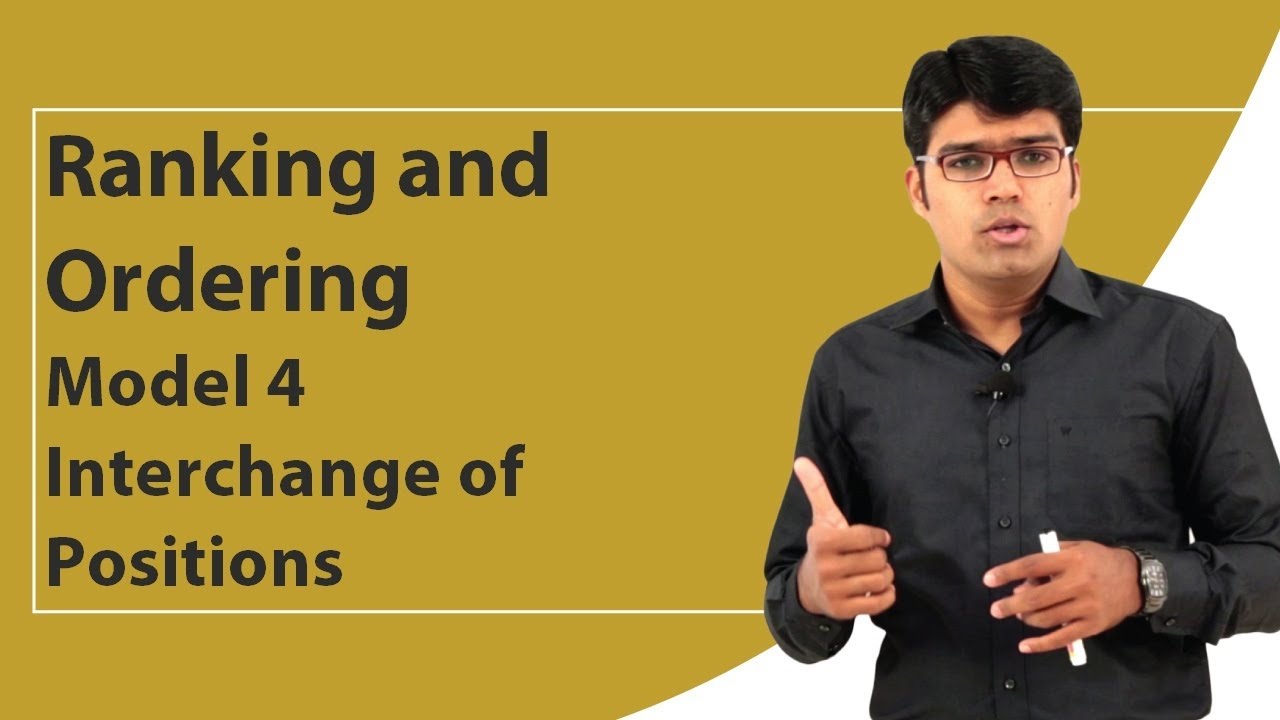 Ranking and Ordering | Basic Model 4 - Interchange of Positions ...