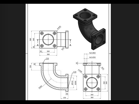 AUTODESK INVENTOR TUTORIAL. SIMPLE PART FOR BEGINNERS - YouTube