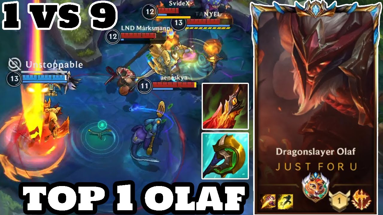 Wild Rift Olaf - Top 1 Olaf Gameplay | Best Olaf Plays Rank Challenger ...