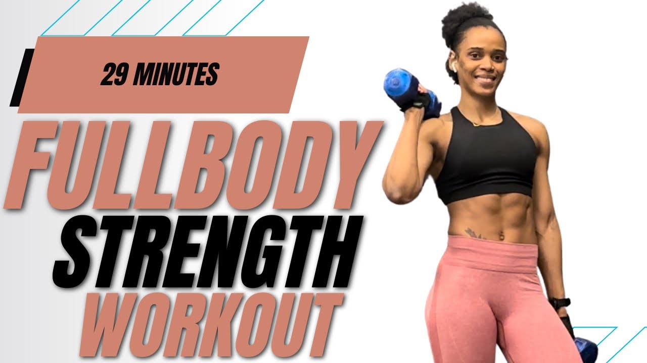 FULL-BODY HIGH INTENSITY STRENGTH WORKOUT WITH DUMBBELL. (Muscle ...