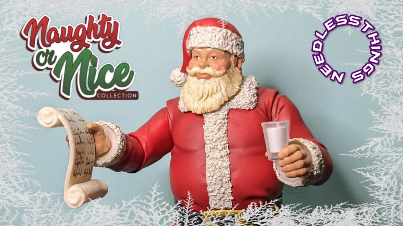 Fresh Monkey Fiction Naughty or Nice Collection Classic Santa Claus Needless Unboxing - YouTube