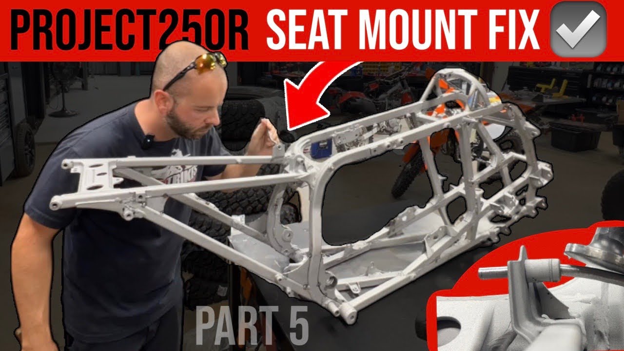 1987 HONDA TRX250R Frame Repair - Seat Mount Fix Part 5 - YouTube