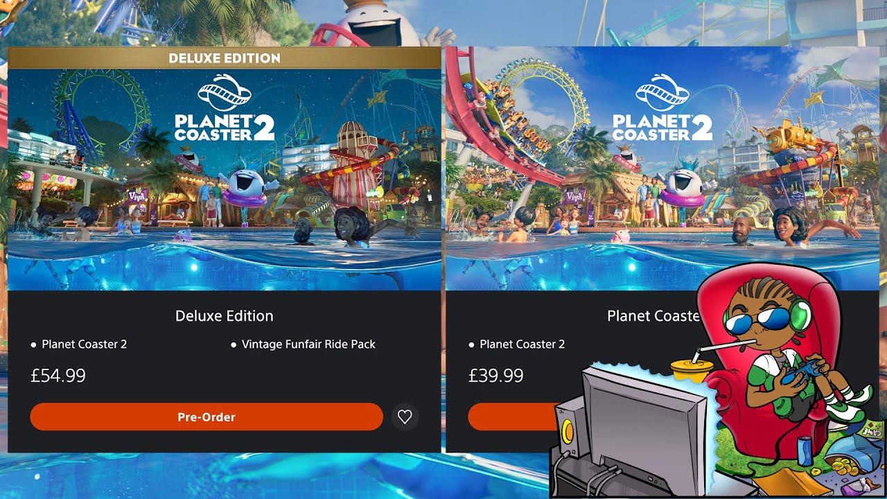 Planet Coaster 2: Deluxe Edition vs Planet Coaster 2: Standard Edition ...