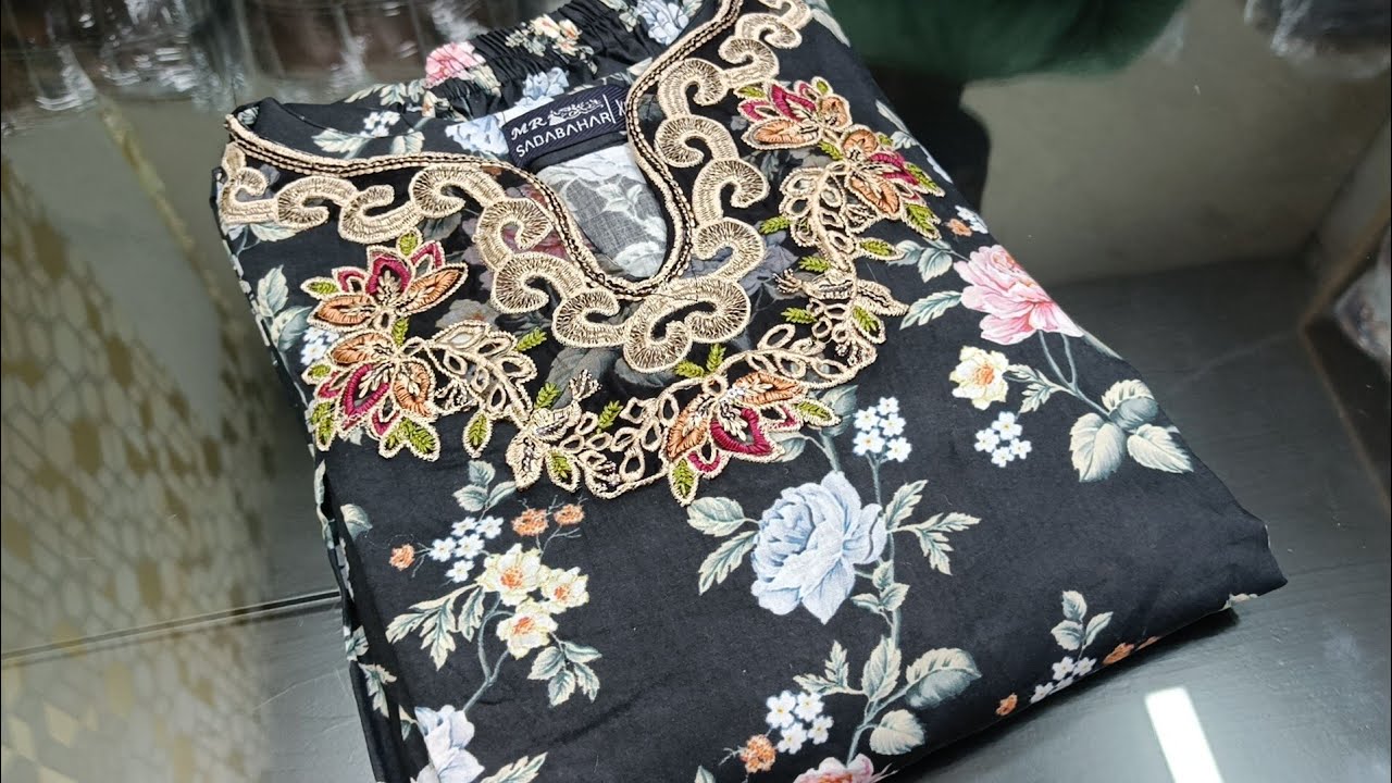 New Design SADA-BAHAR Ready Cotton Dress 2024 | Readymade Stitched 3pis ...