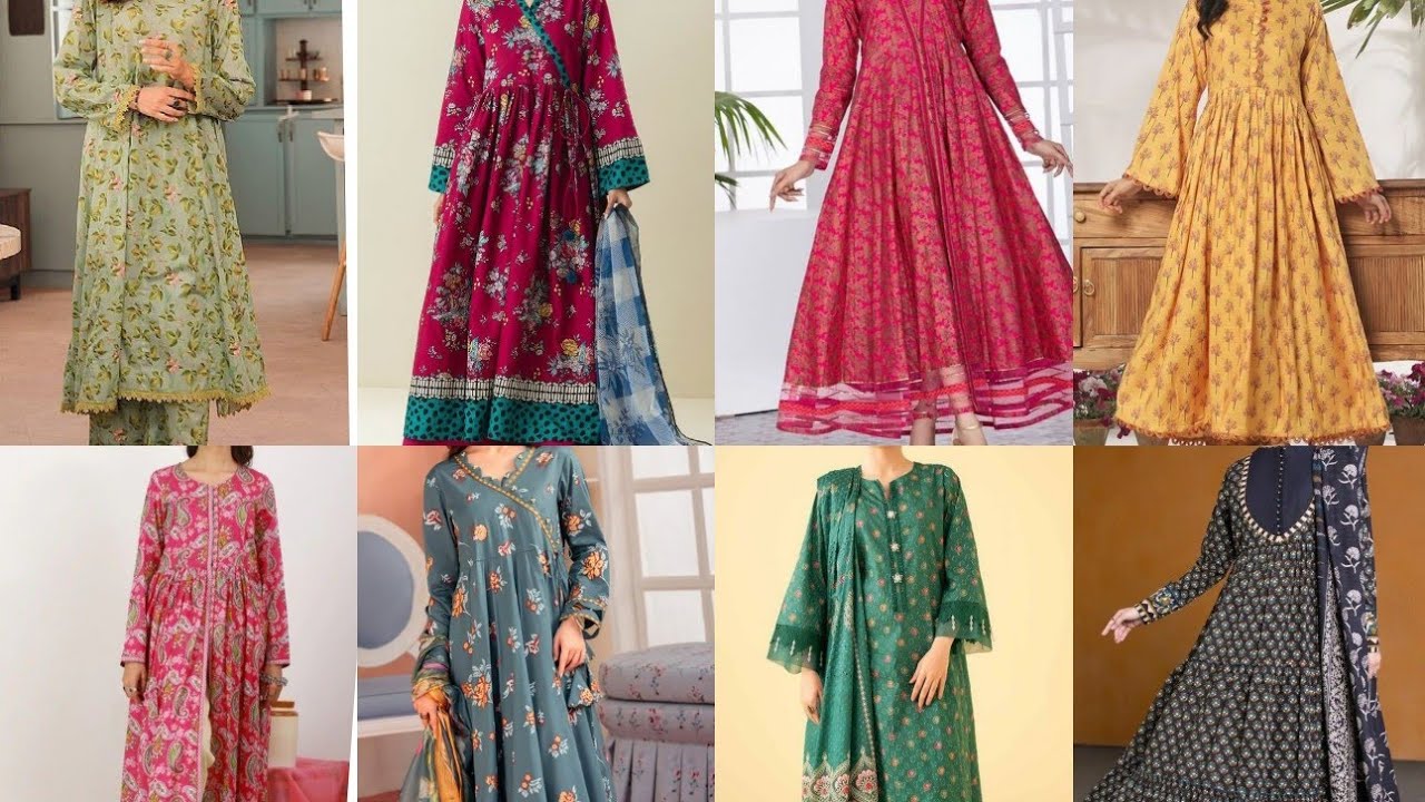 New lawn frock designs for girls 2025/ new updated long frock designing ...