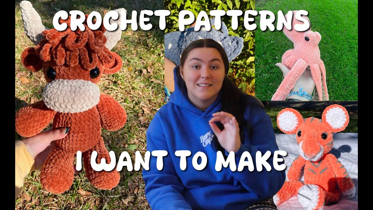 Crochet patterns i want to make! free and paid - YouTube