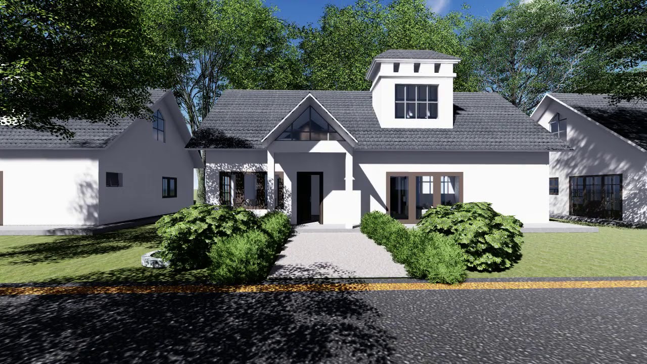 RENDERING VIDEO ROW HOUSE 1 - YouTube