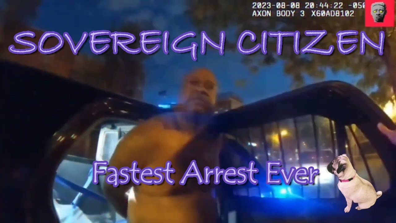 Super quick Sovereign Citizen Shut Down and Arrest. Best I've ever seen ...