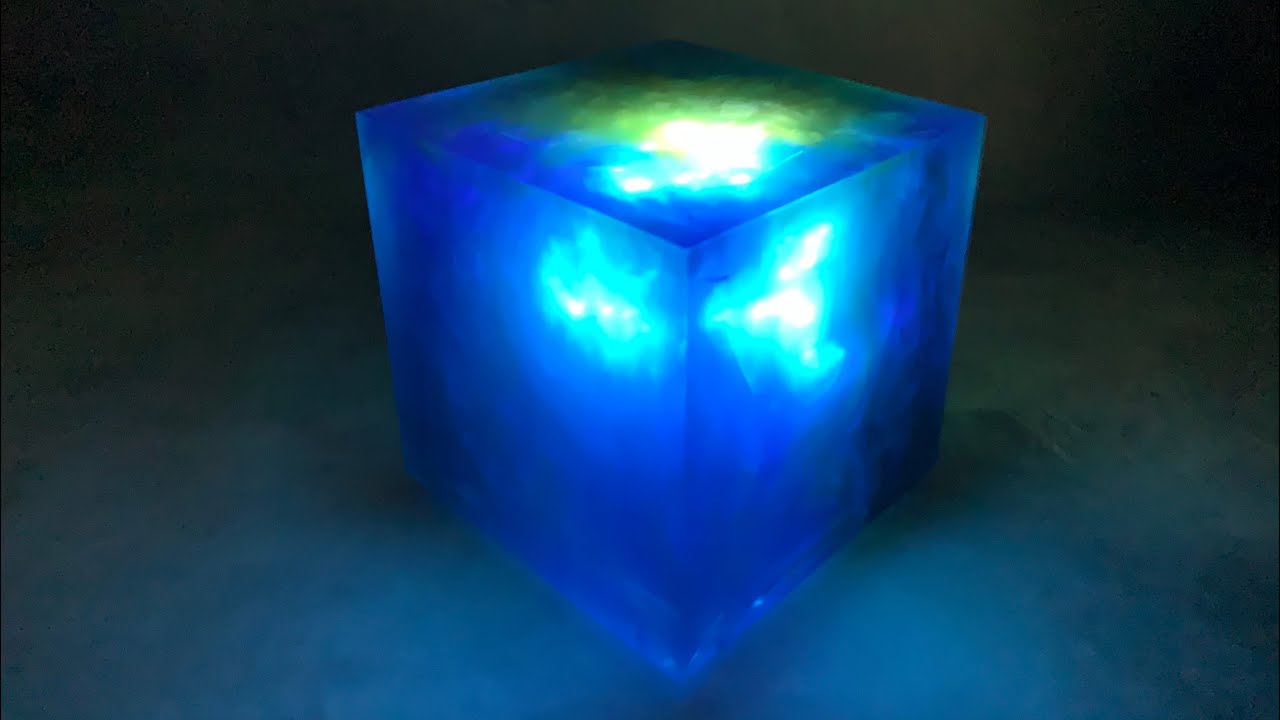 The Tesseract Epoxy Cube paperweight thingy...... - YouTube