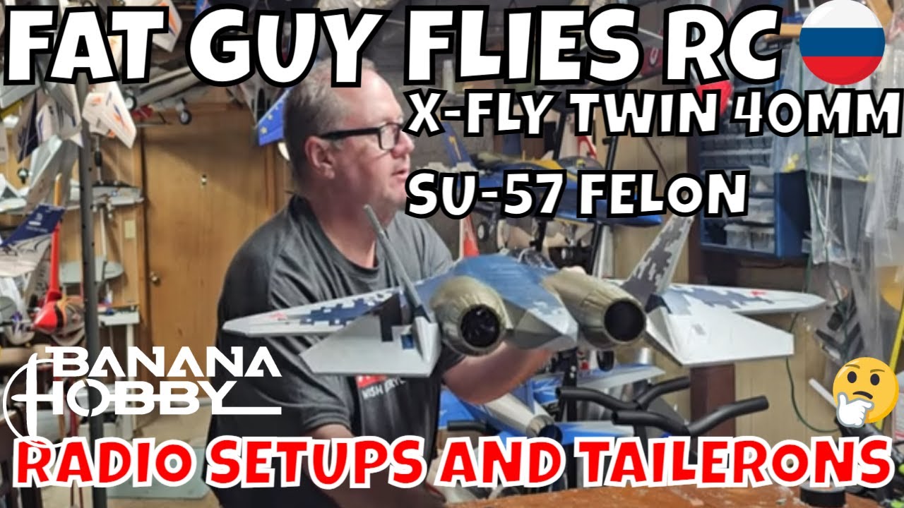 X-FLY SU-57 RADIO SETUPS WITH TAILERONS by FGFRC #aviation #rcjets #rc ...
