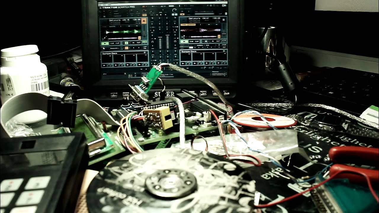 Harddisk Rotary Encoder via Atmega8 and Serial2Midi - YouTube