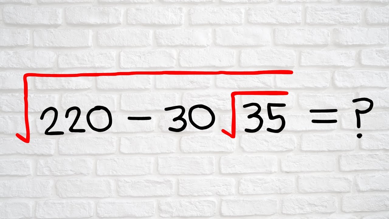 Japanese | A Nice Square Root Algebra Problem | Math Olympiad - YouTube