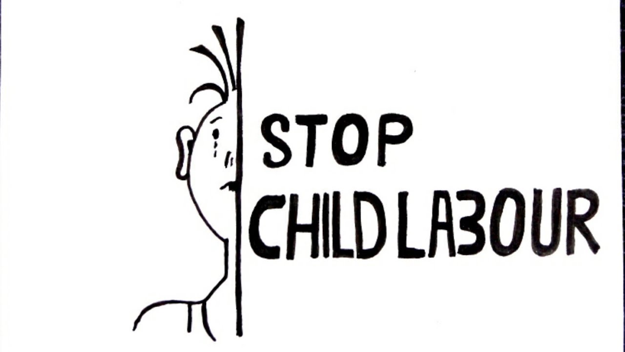 How To Write Stop Child Labour in Calligraphy || Say No To Child Labour ...