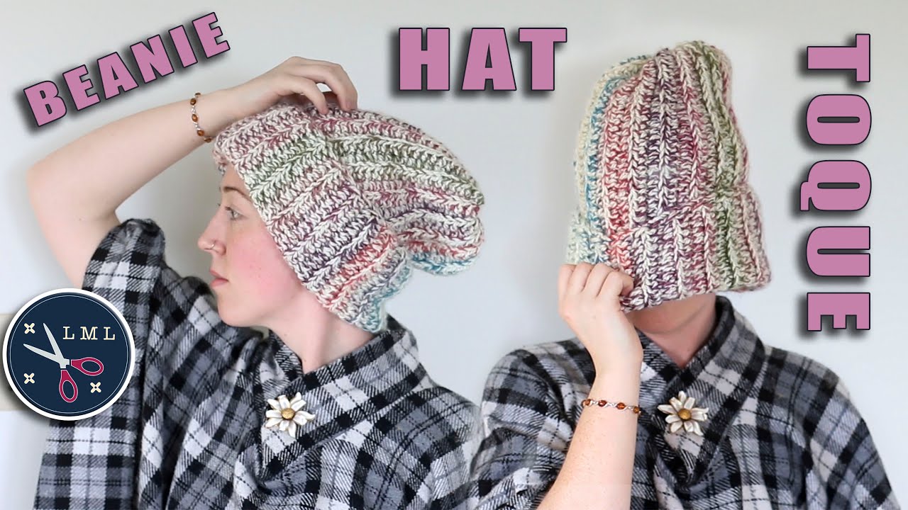 How to crochet a hat (easy toque) | Last Minute Laura - YouTube