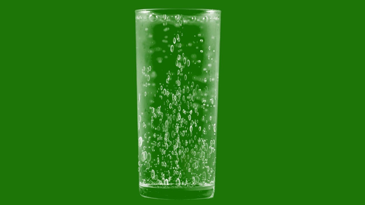 Green Screen soda bubbles in Glass | Chroma key drink effect | Wine ...