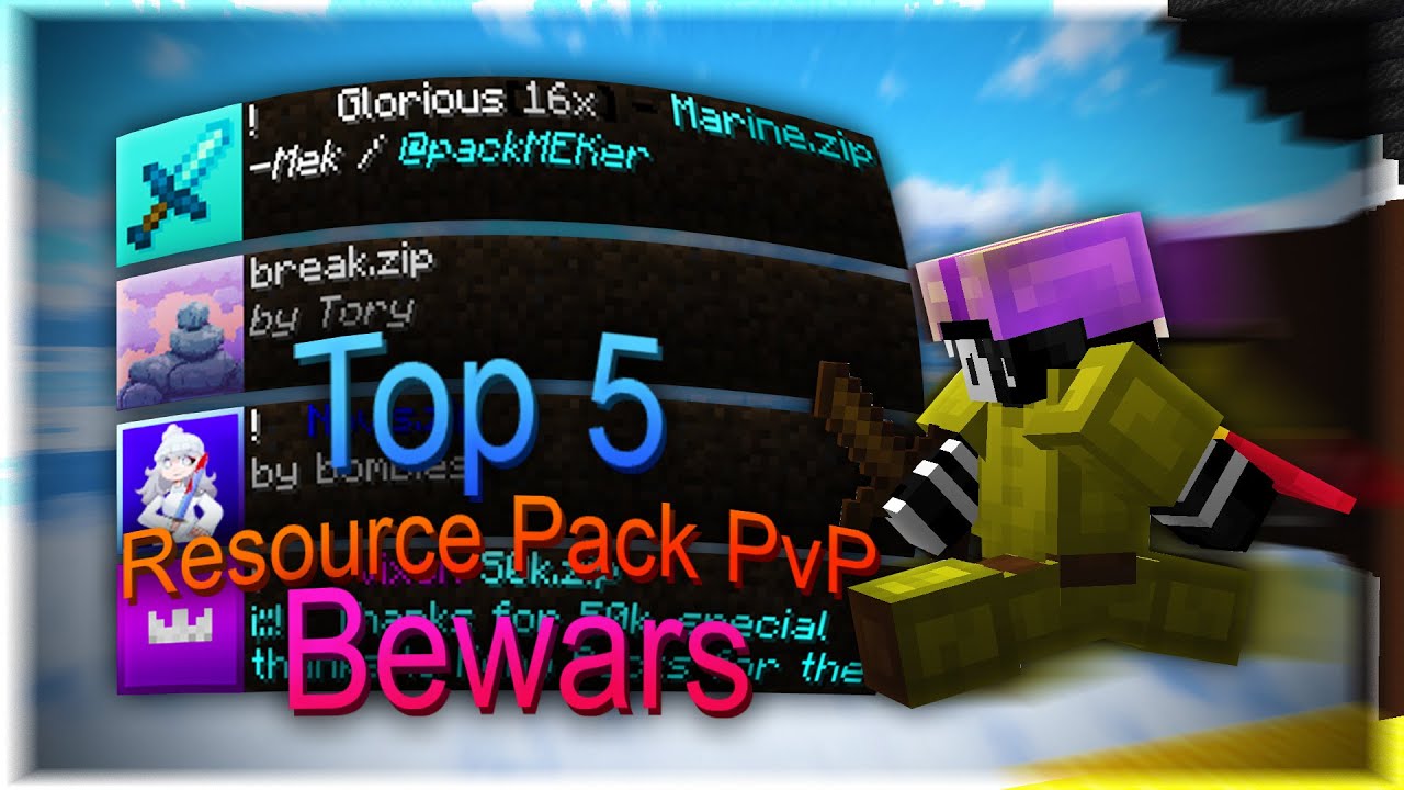 Top 5 resource pack pvp cực đẹp 16x tăng fps||RESOURCE PACK PVP - YouTube