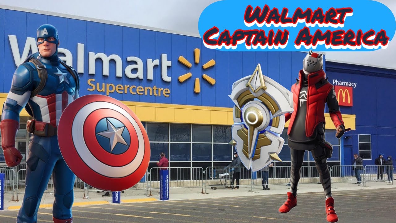 The Walmart Captain America in Fortnite! (NEW SHIELD) - YouTube