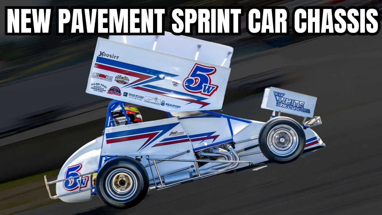 New Winged Pavement Sprint Car Debut Lejeune Chassis Youtube